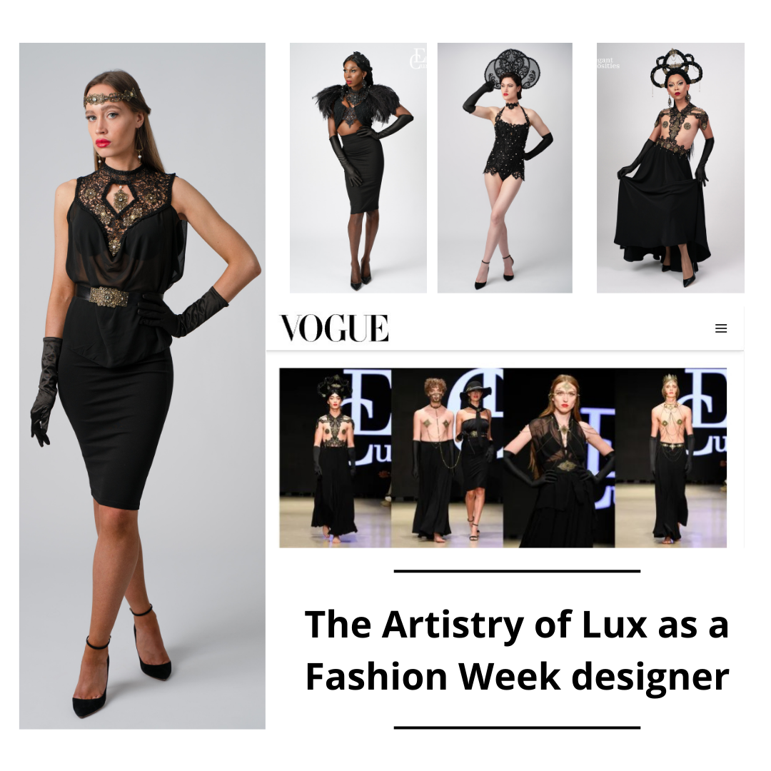 The Artistry of Lux as a Fashion Week designer - Transmakeover